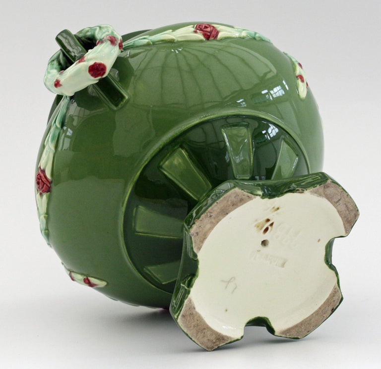 Eichwald Secessionist Majolica Art Pottery Urn Shaped Vase, 1910 at ...
