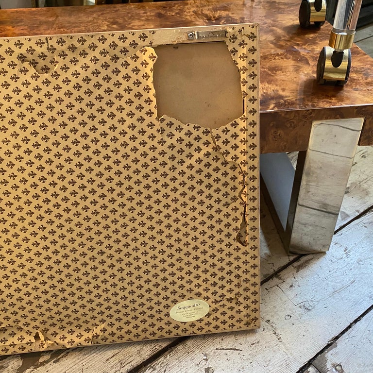 Eight 1970s Giò Ponti for Bardelli Ceramic Tiles in a Wood Panel at 1stDibs