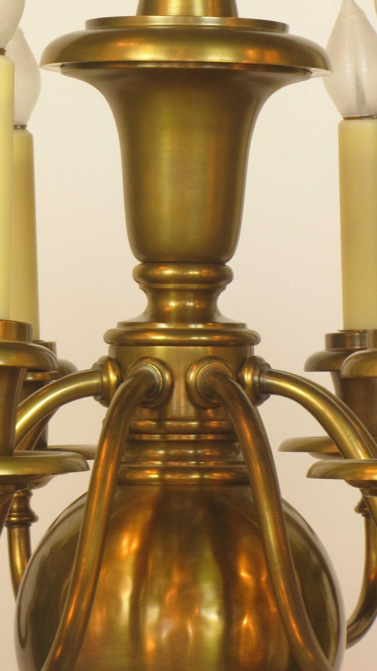 Eight Arm Colonial Style Chandelier For Sale at 1stDibs