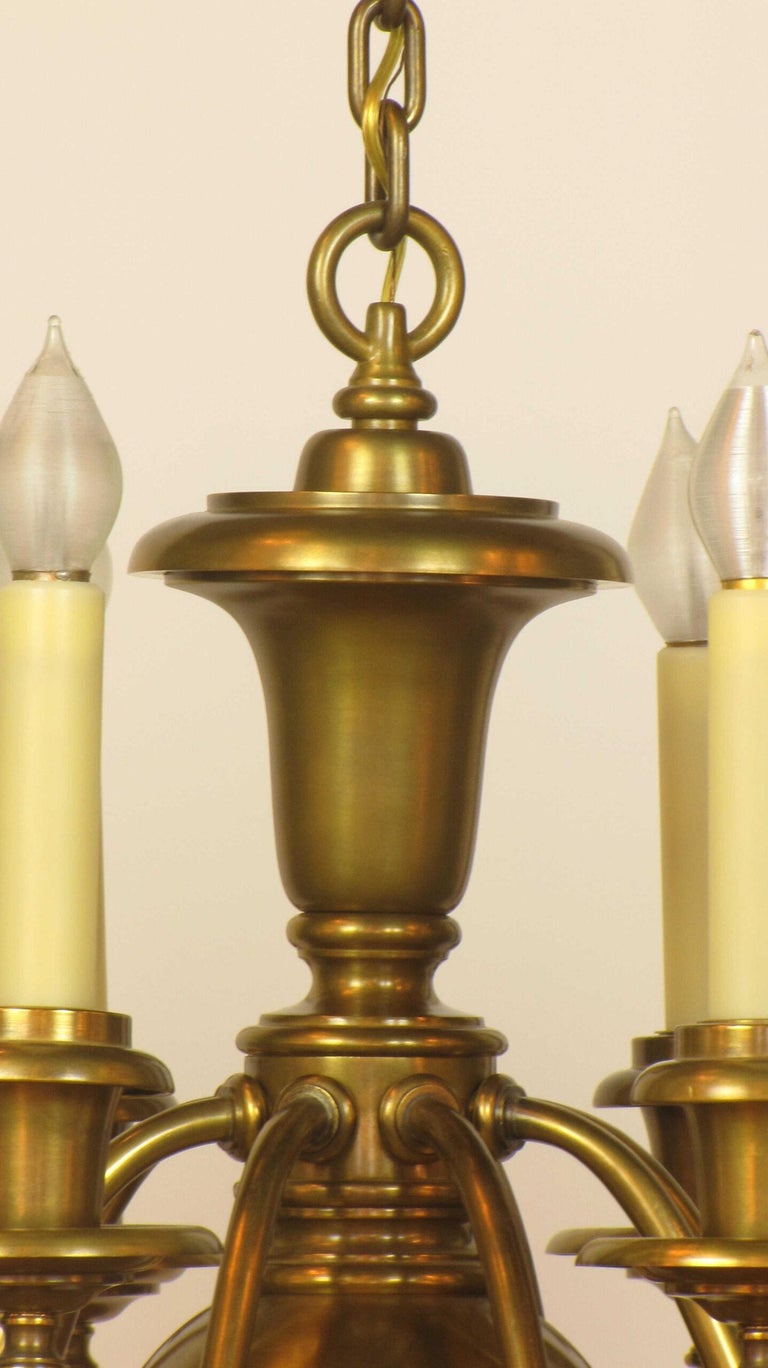 Eight Arm Colonial Style Chandelier For Sale at 1stDibs