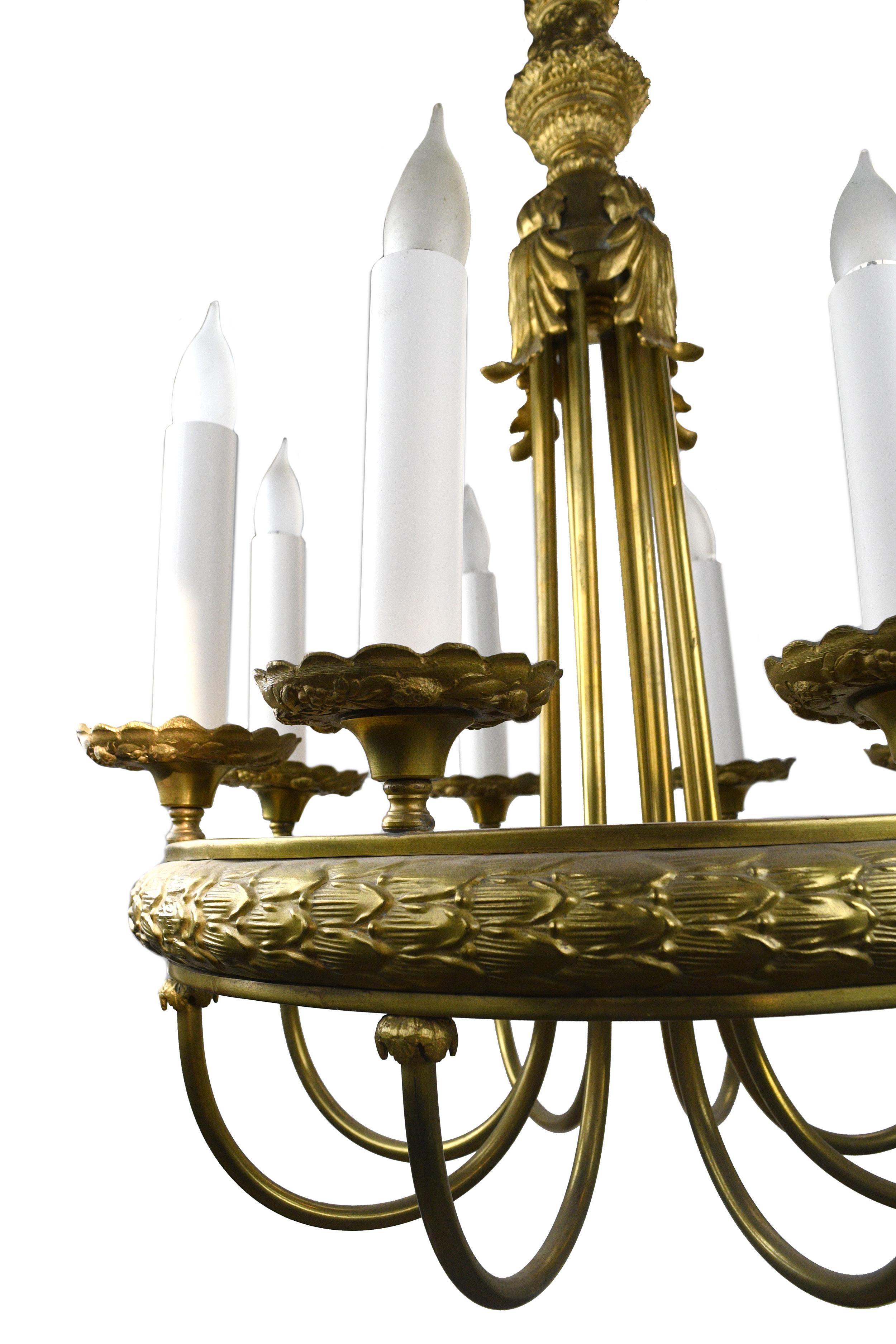 Eight Candle Masonic Chandelier For Sale at 1stDibs