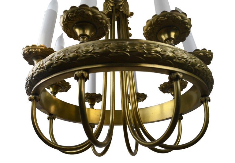 Eight Candle Masonic Chandelier For Sale at 1stDibs