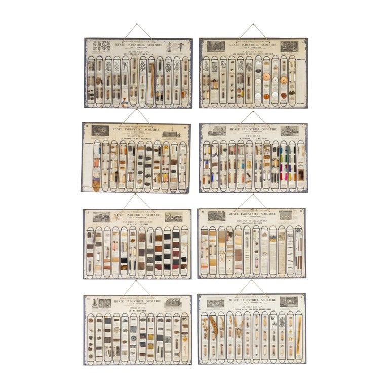 Eight French Industrial Project Display Boards at 1stDibs
