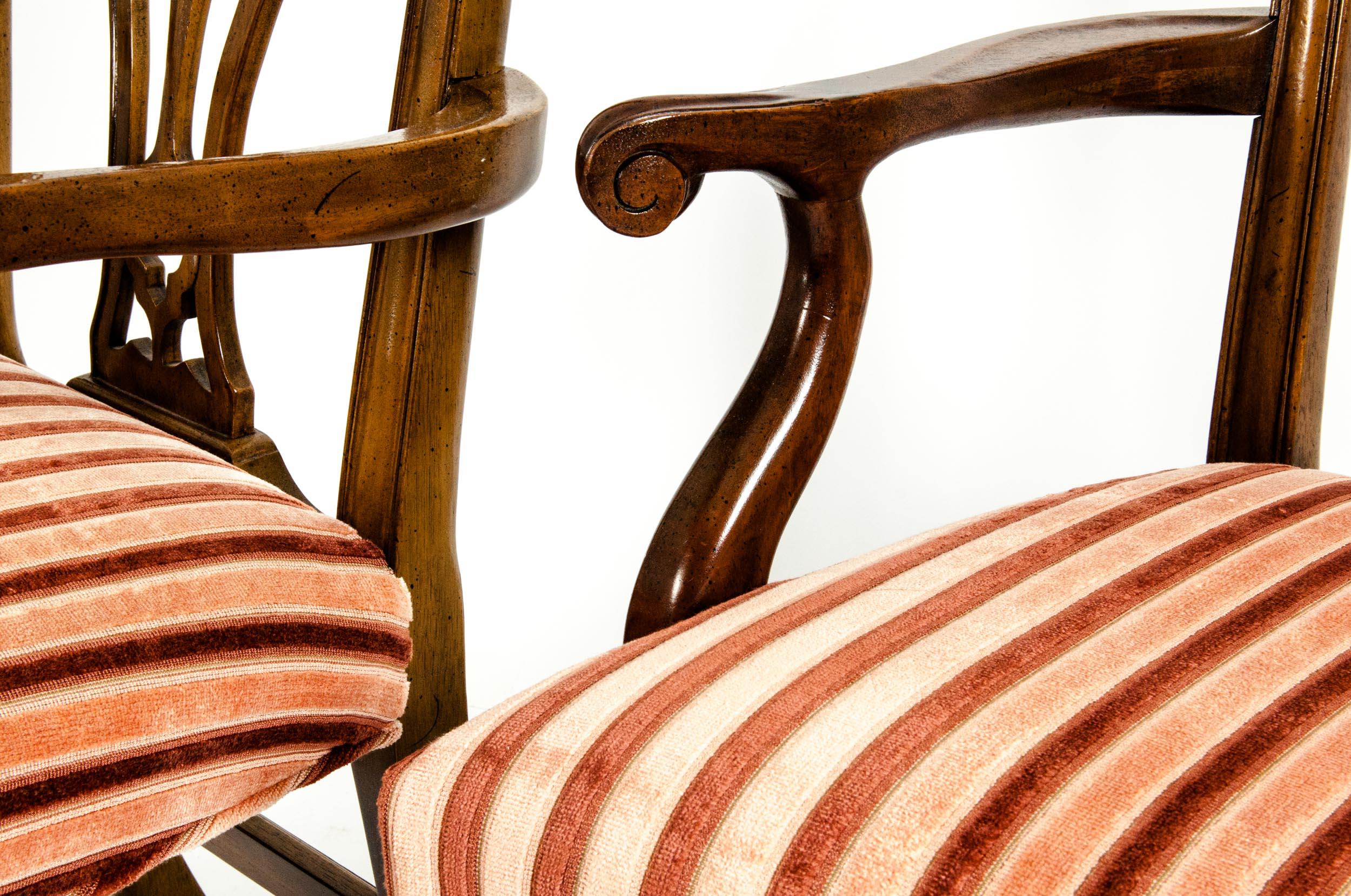 Eight George III Style Mahogany Dining Chairs at 1stDibs