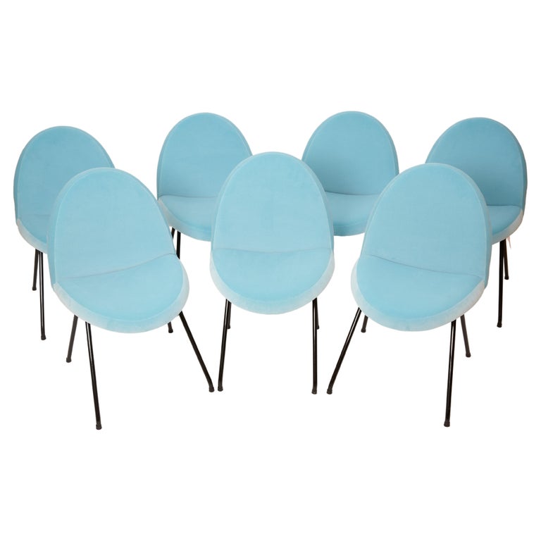 Eight Joseph-Andre Motte 'Tongue' Chairs for Steiner, France C1954 at ...