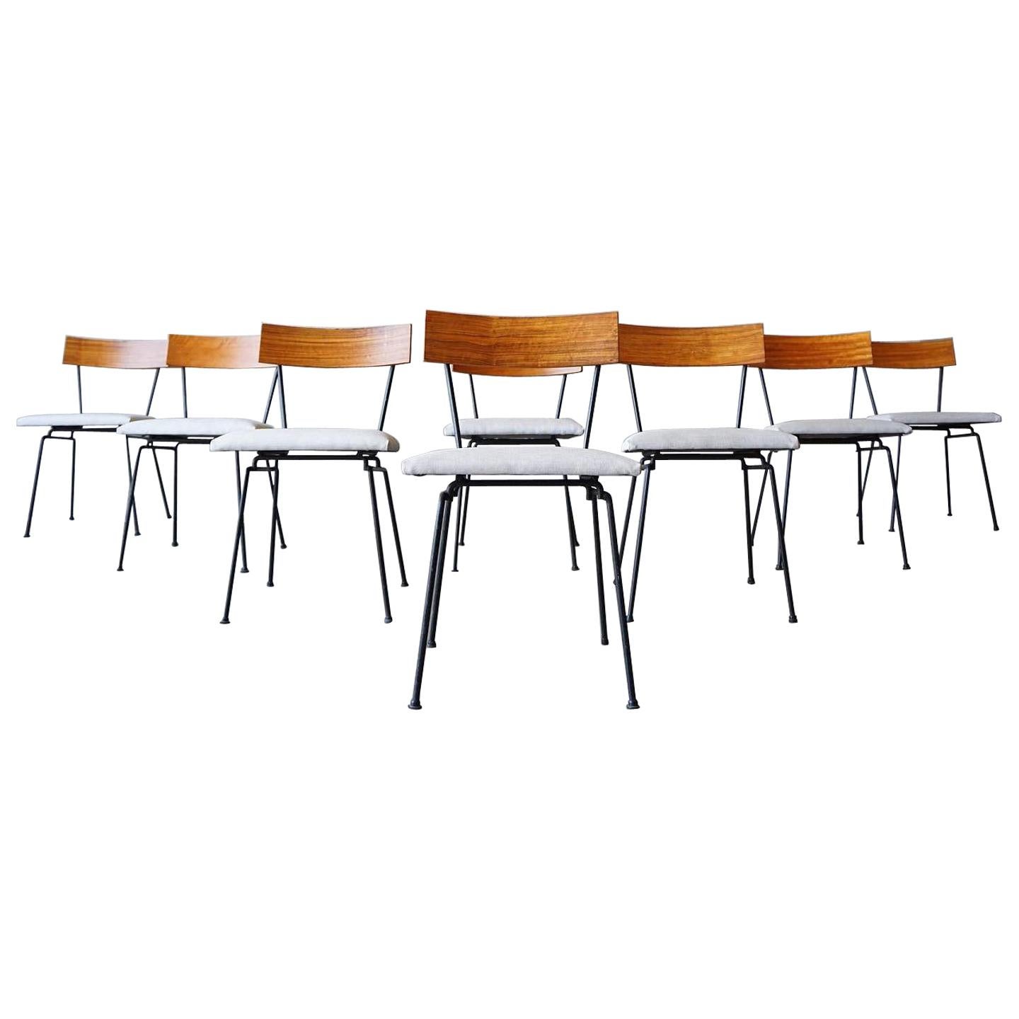 Eight Muriel Coleman California Modernist Dining Chairs at 1stDibs