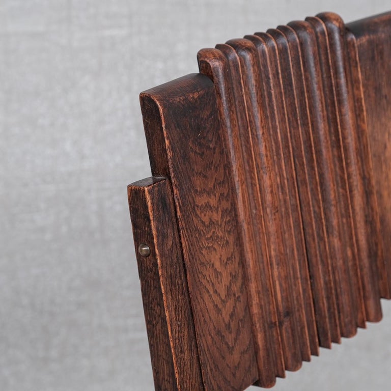 Eight Oak French Deco Dining Chairs in manner of Dudouyt For Sale at ...