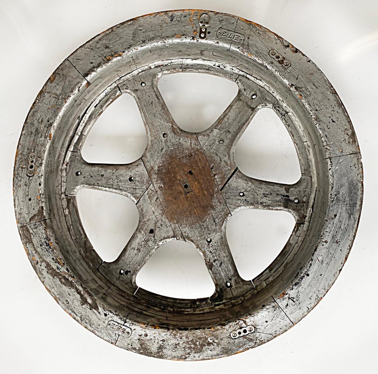 Eight Painted Industrial Molds Cog Wheels Wall Sculptures For Sale at ...