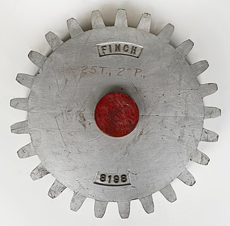 Eight Painted Industrial Molds Cog Wheels Wall Sculptures For Sale at ...