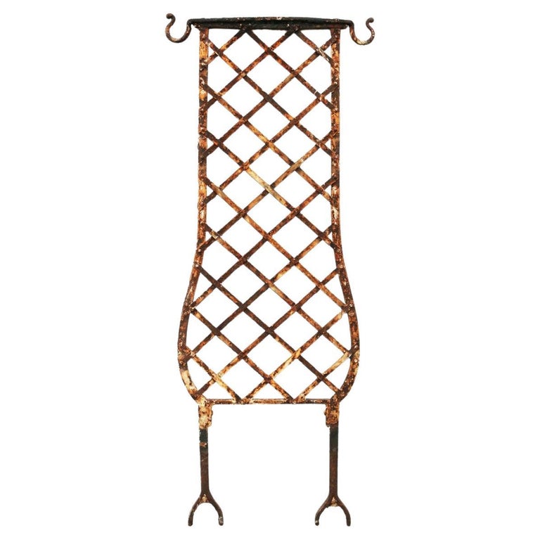 Eight Pieces of Reclaimed Wrought Iron Garden Trellis or Balustrade For ...
