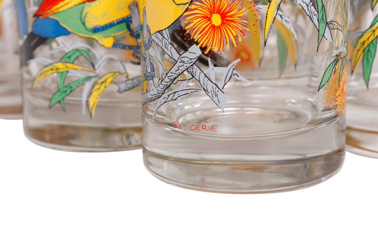 Eight Tumblers and Glass Pitcher by Cerve For Sale at 1stDibs | cerve ...