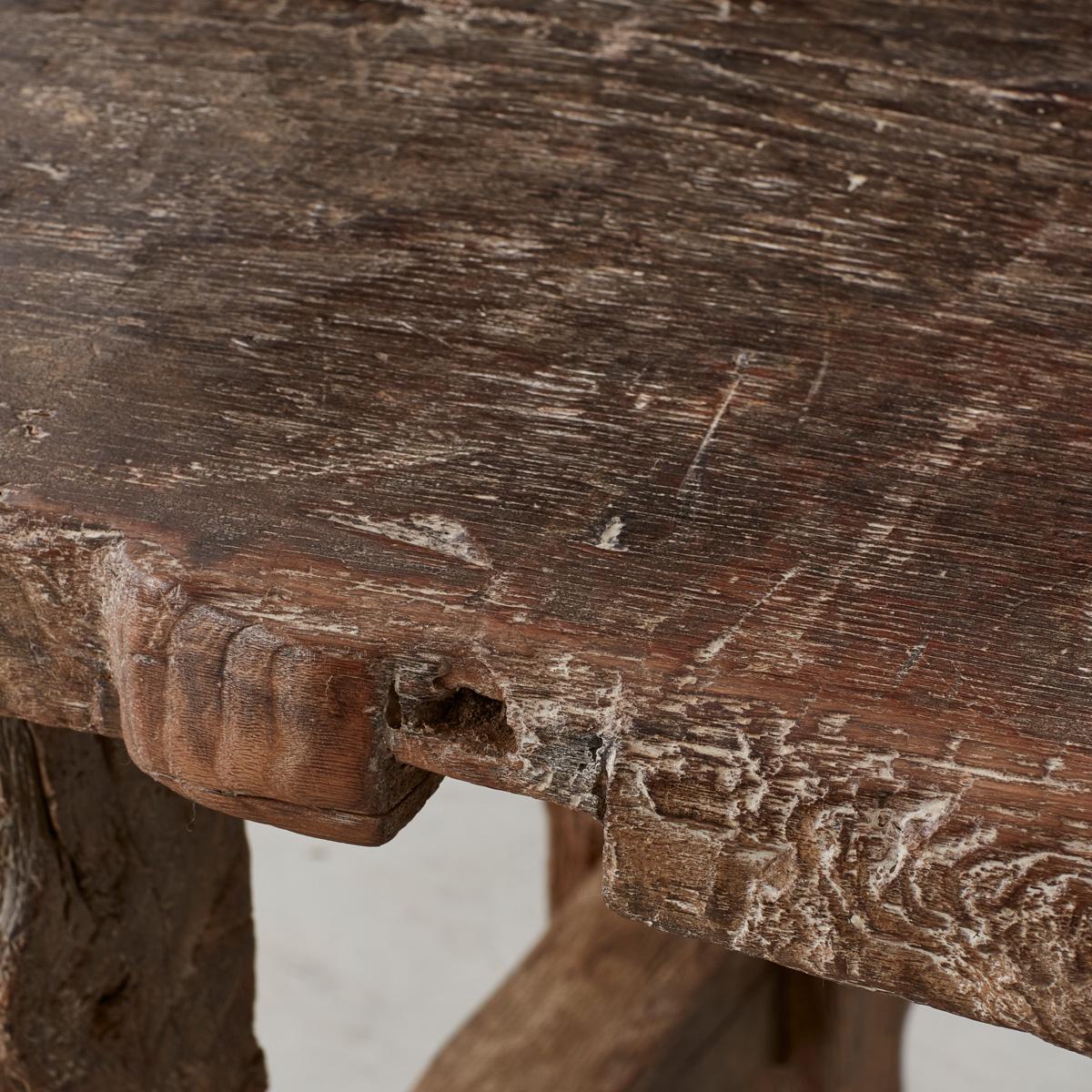 Eighteenth-Century Rustic Antique Cantabrian Slab Table For Sale at 1stDibs