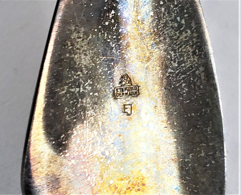 Eigil Jensen Designed for Anton Michelsen Sterling and Enamel Brooch ...