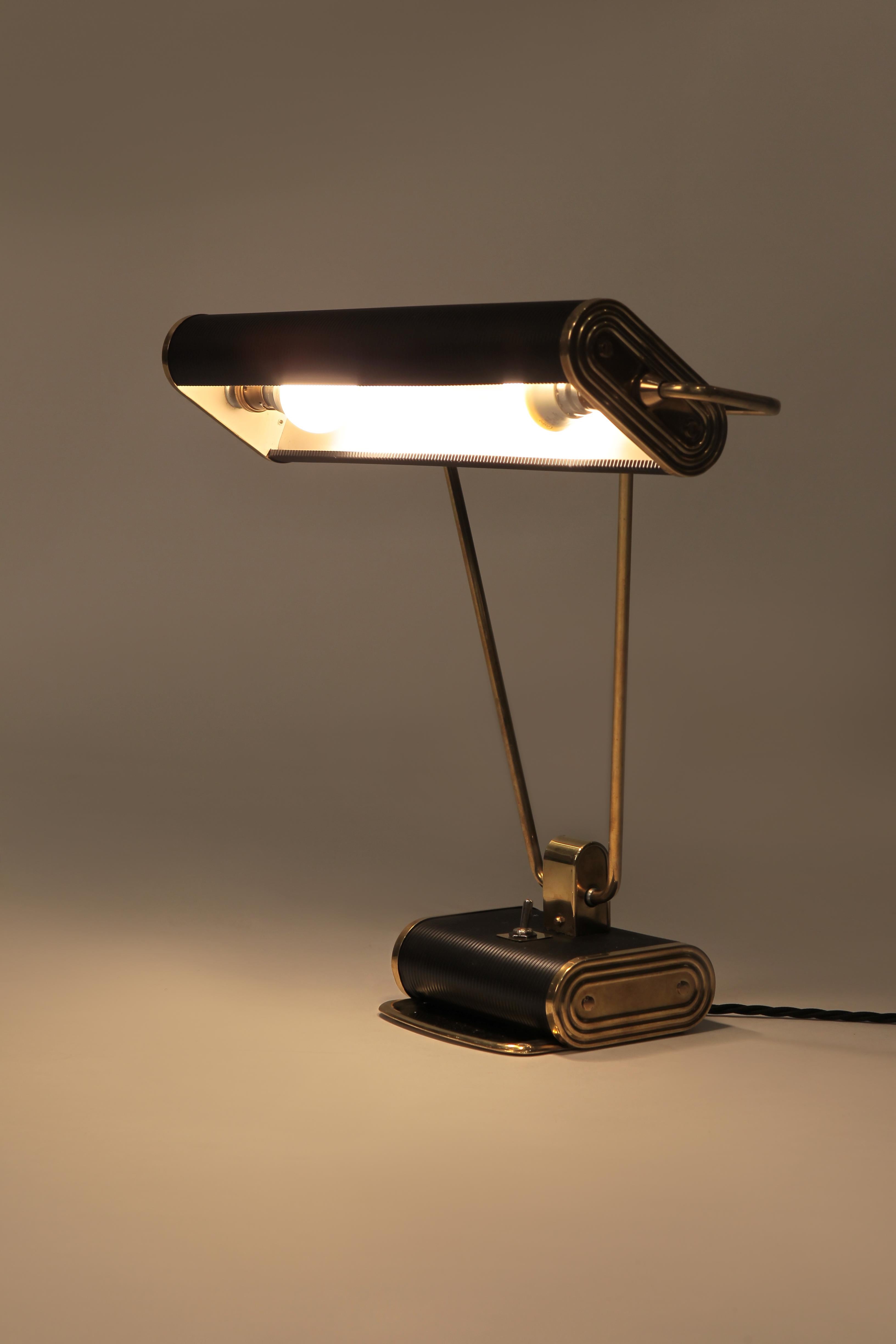 Eileen Gray Desk Lamp Jumo, 1940s at 1stDibs | 1940s desk lamp