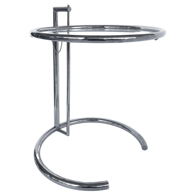 Eileen Gray E 1027 Le Corbusier Stainless Side Table, Extendable For ...