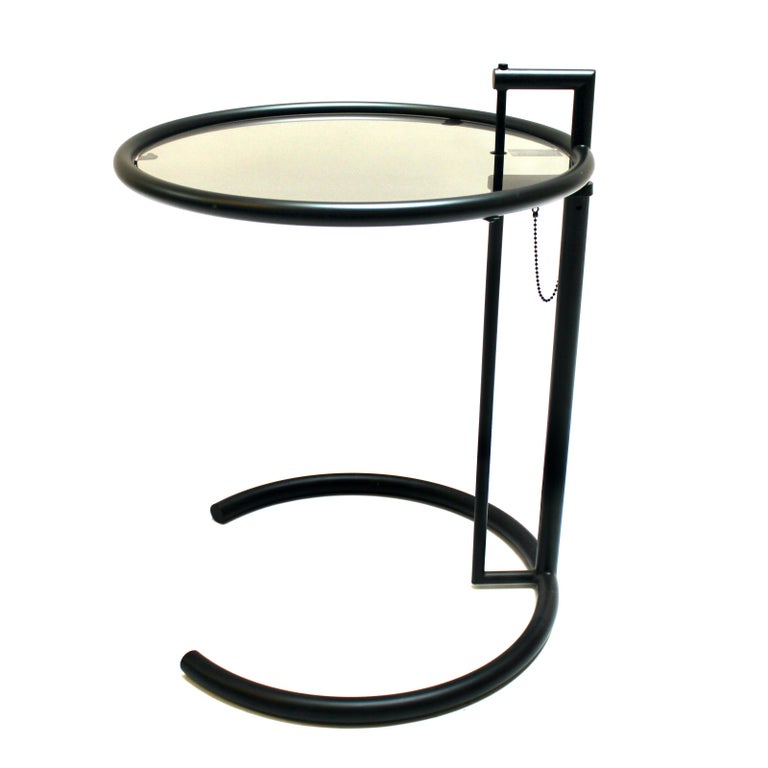 Eileen Gray E1027 Adjustable Side Table by ClassiCon, Made in Italy For Sale at 1stDibs
