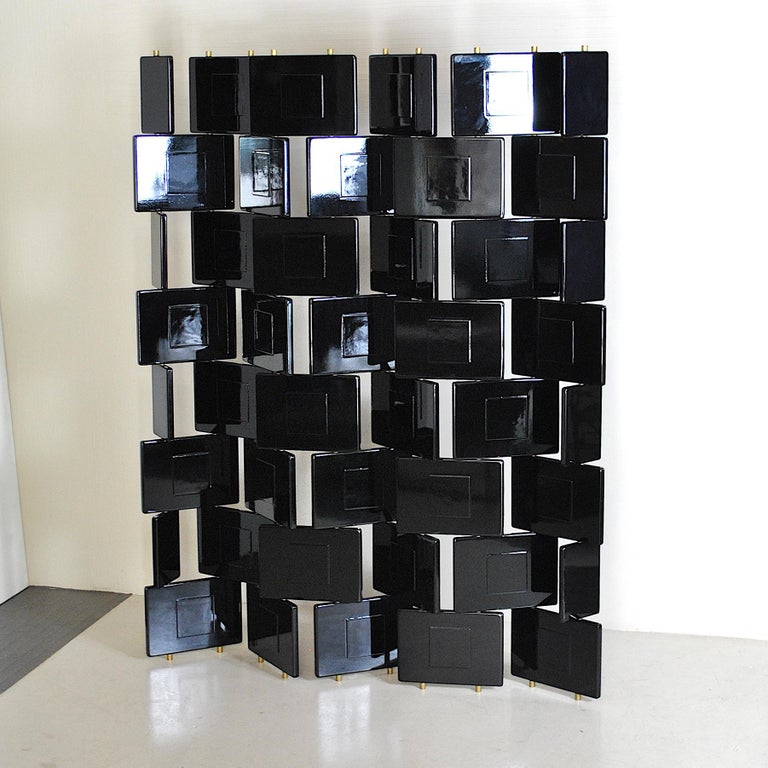 Eileen Gray Screen Lacquered Wood at 1stDibs