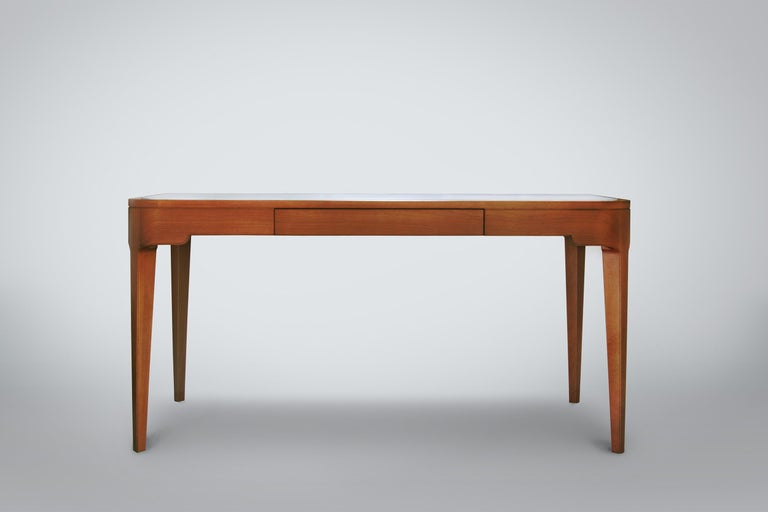Eileen Writing Desk in Walnut with Palissandro Stone Inset by Chapter ...