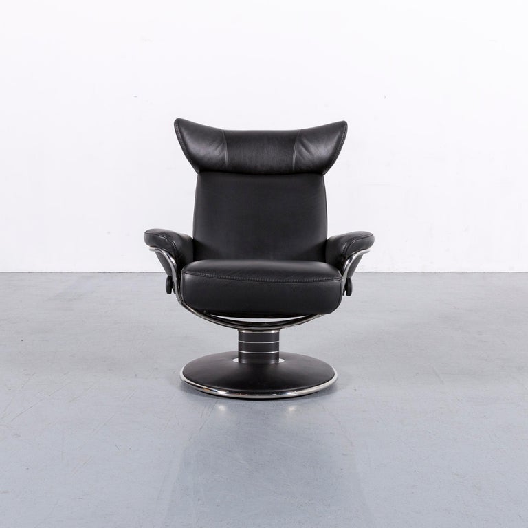 Ekornes Stressless Jazz Designer Leather Office Chair Black at 1stDibs