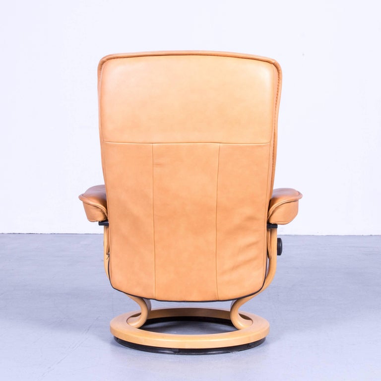 Ekornes Stressless President S Armchair and Footstool Set Brown Leather ...