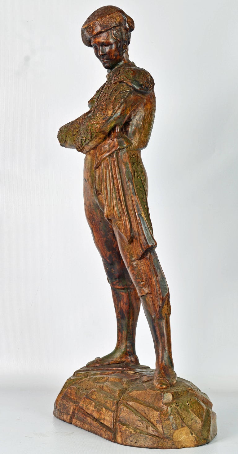 'El Cordobes' Large Patinated Terracotta Statue of the Legendary ...