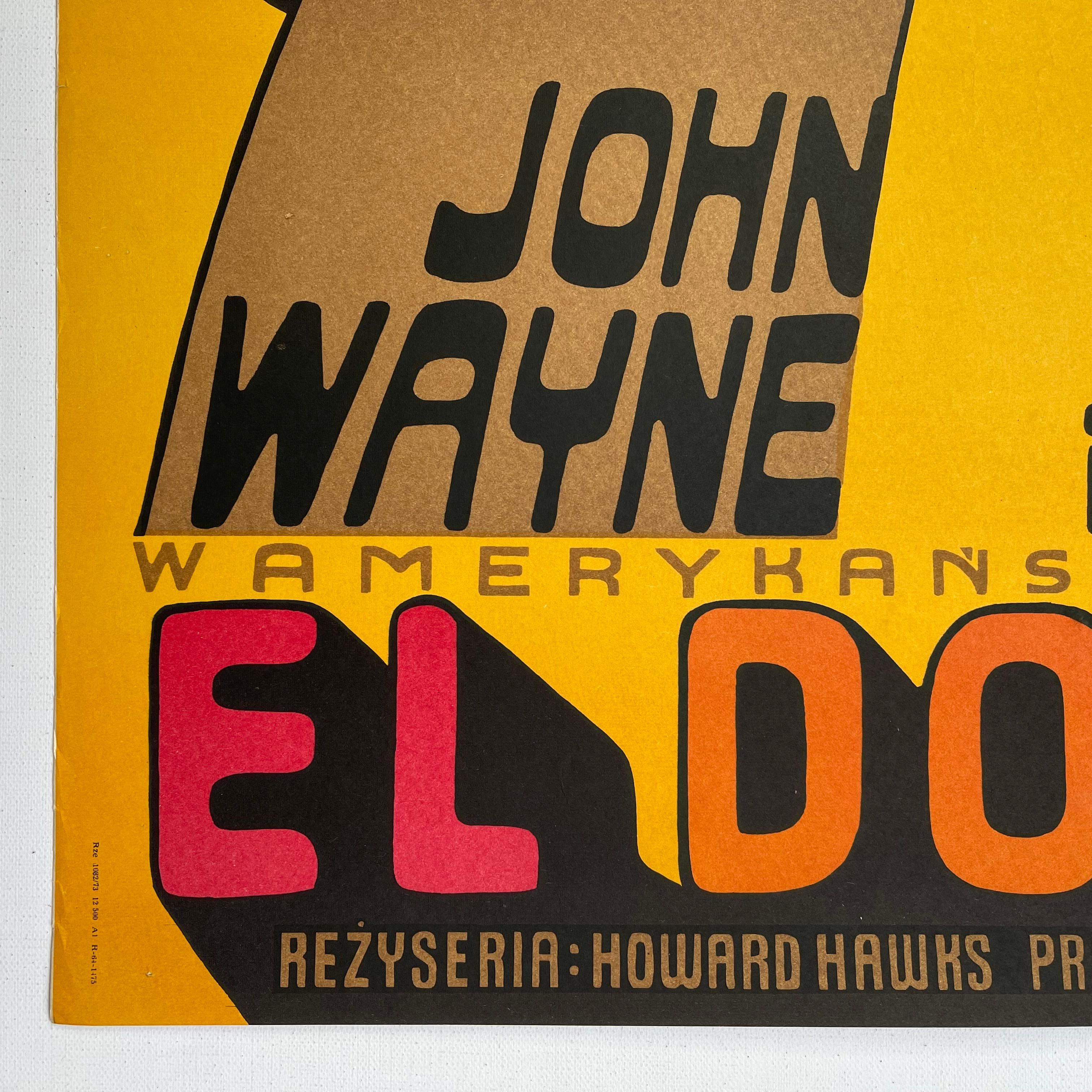 El Dorado, Vintage Polish Movie Poster by Jerzy Flisak, 1973 For Sale ...