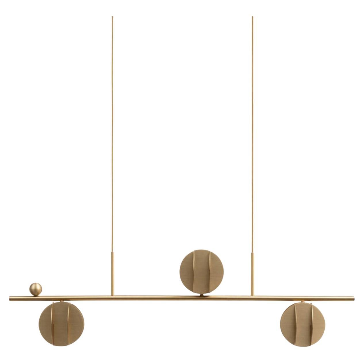 Contemporary Pendant Lamp EL Lamp small CS1 by NOOM in Brass For Sale ...