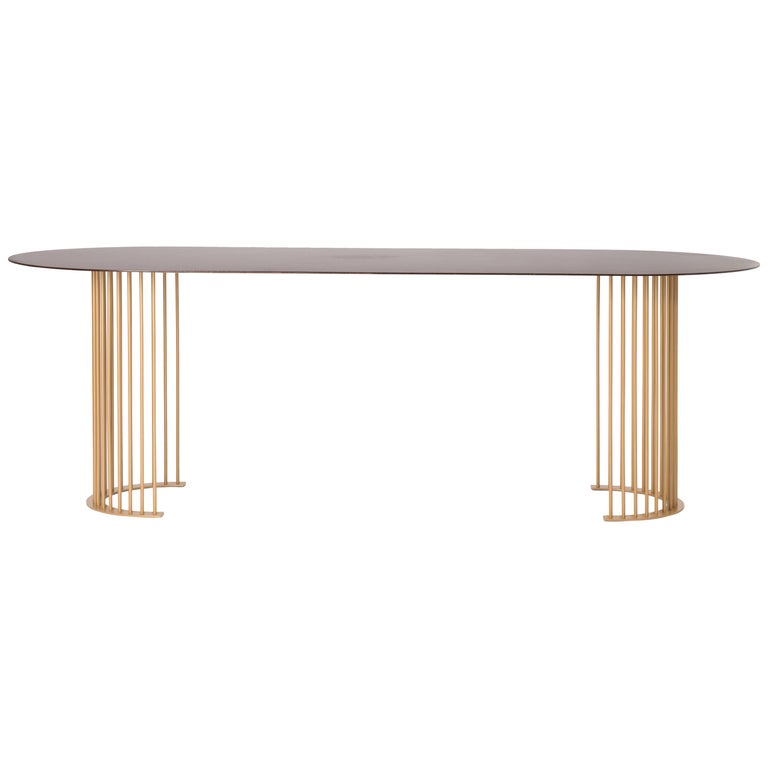Ela Luxury Table in Cor-ten steel, Made in Italy For Sale at 1stDibs