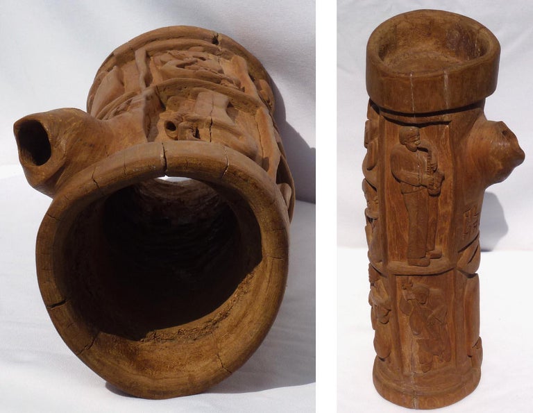 Elaborate Carving of a Jazz Band Musicians in Deep Relief All the Way ...