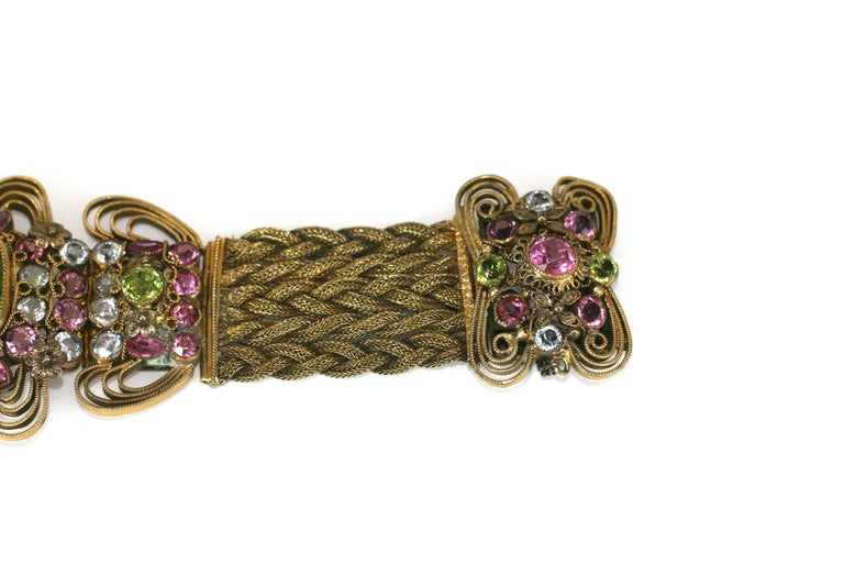 Elaborate Jeweled Hobe Bracelet at 1stDibs | jeweled bracelet