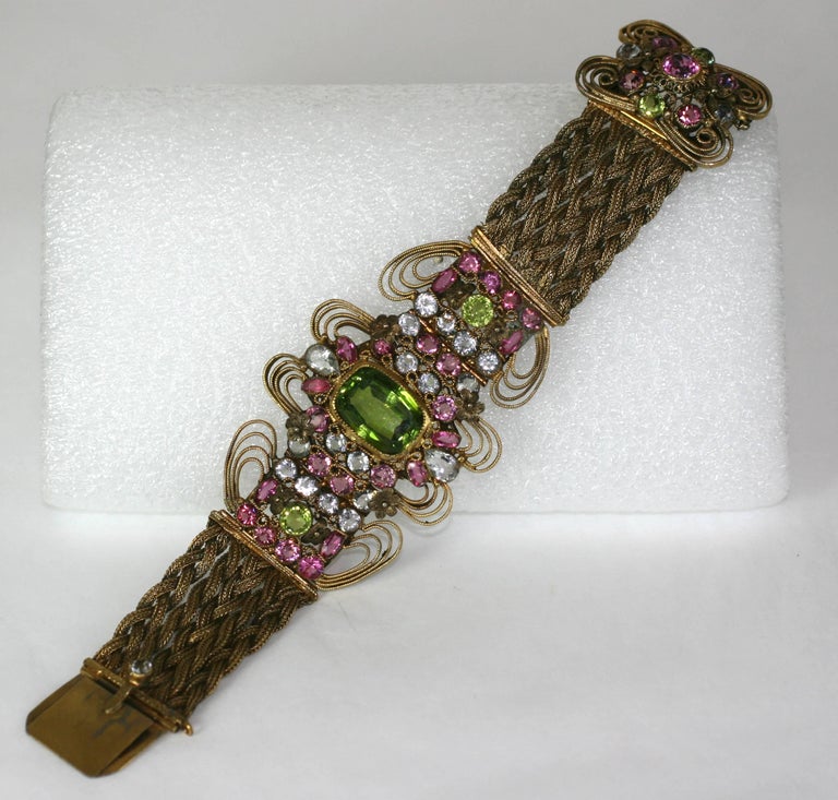 Elaborate Jeweled Hobe Bracelet at 1stDibs | jeweled bracelet