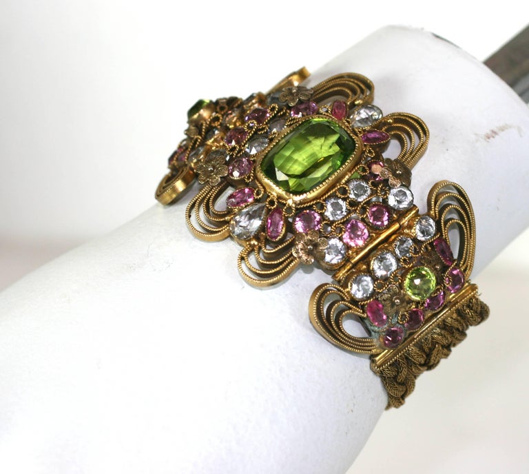 Elaborate Jeweled Hobe Bracelet at 1stDibs | jeweled bracelet