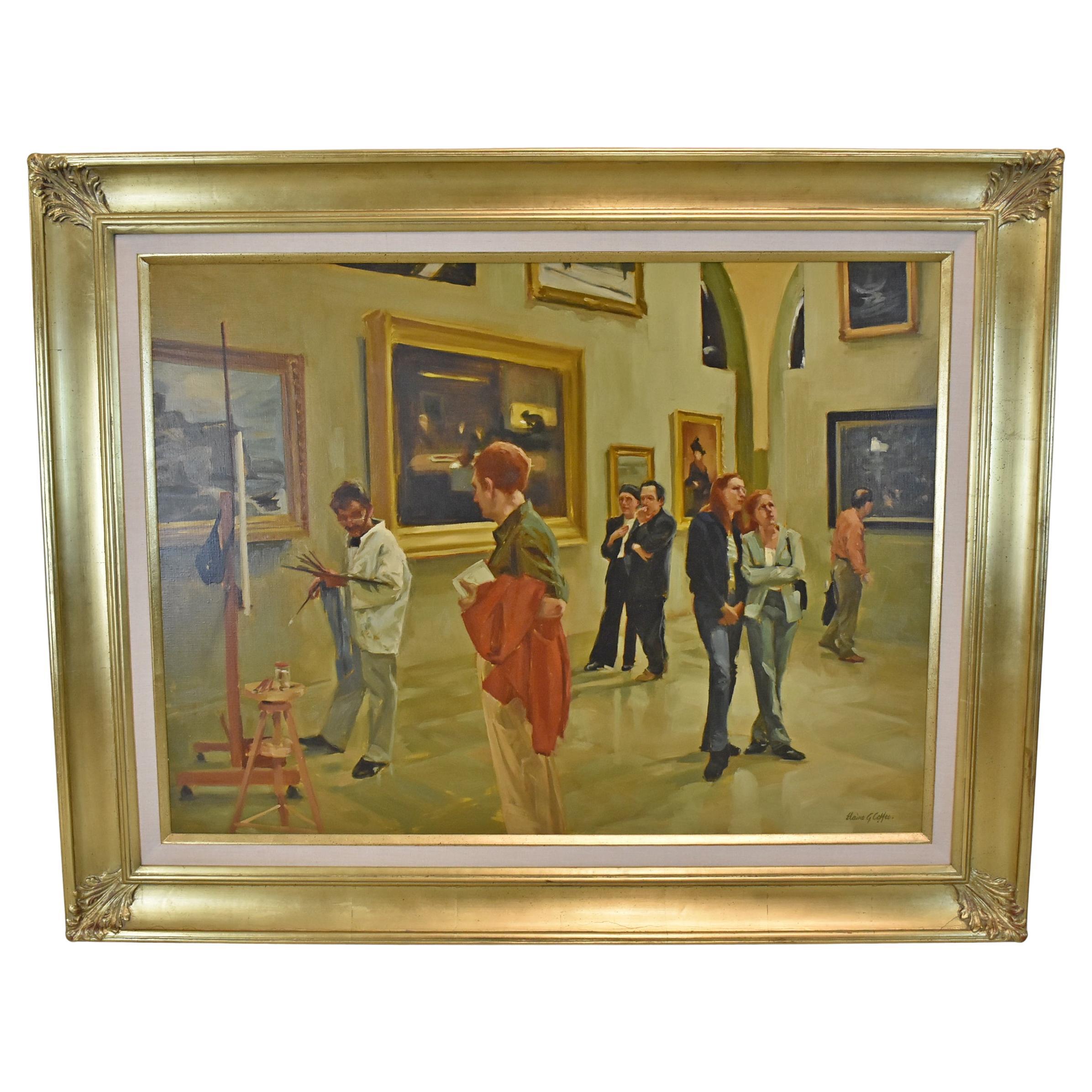 Antonio Rivas Oil Painting on Board, 2 Musician's Serenading a ...