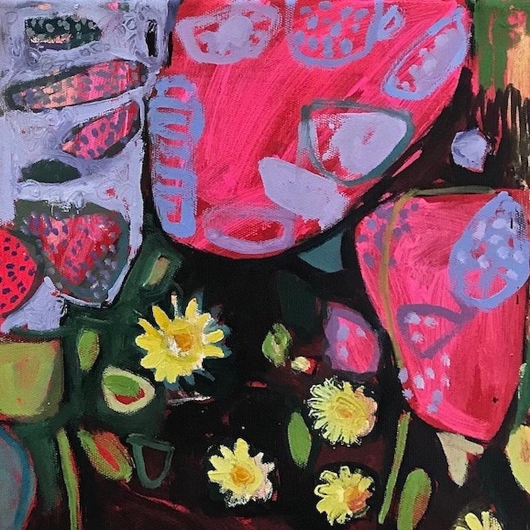 Elaine Kazimierczuk - Small Polyptych Hot Colours in the Merton Beds ...