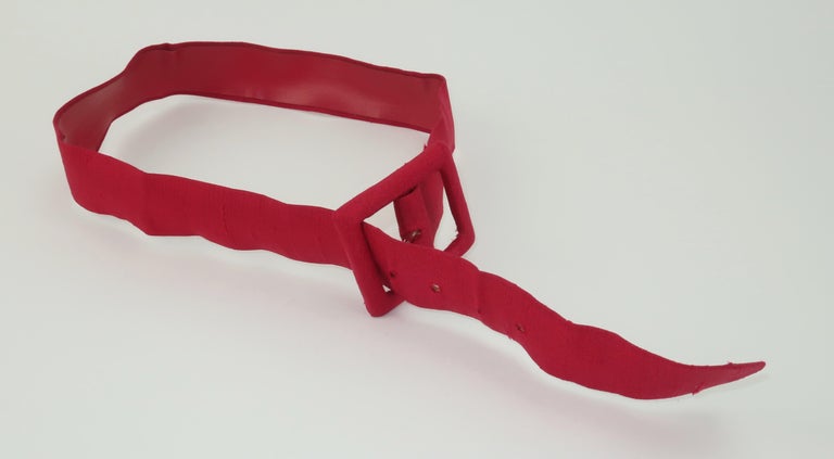 Elaine Terry Red Shantung Silk Dress and Jacket Set, 1950's For Sale at ...