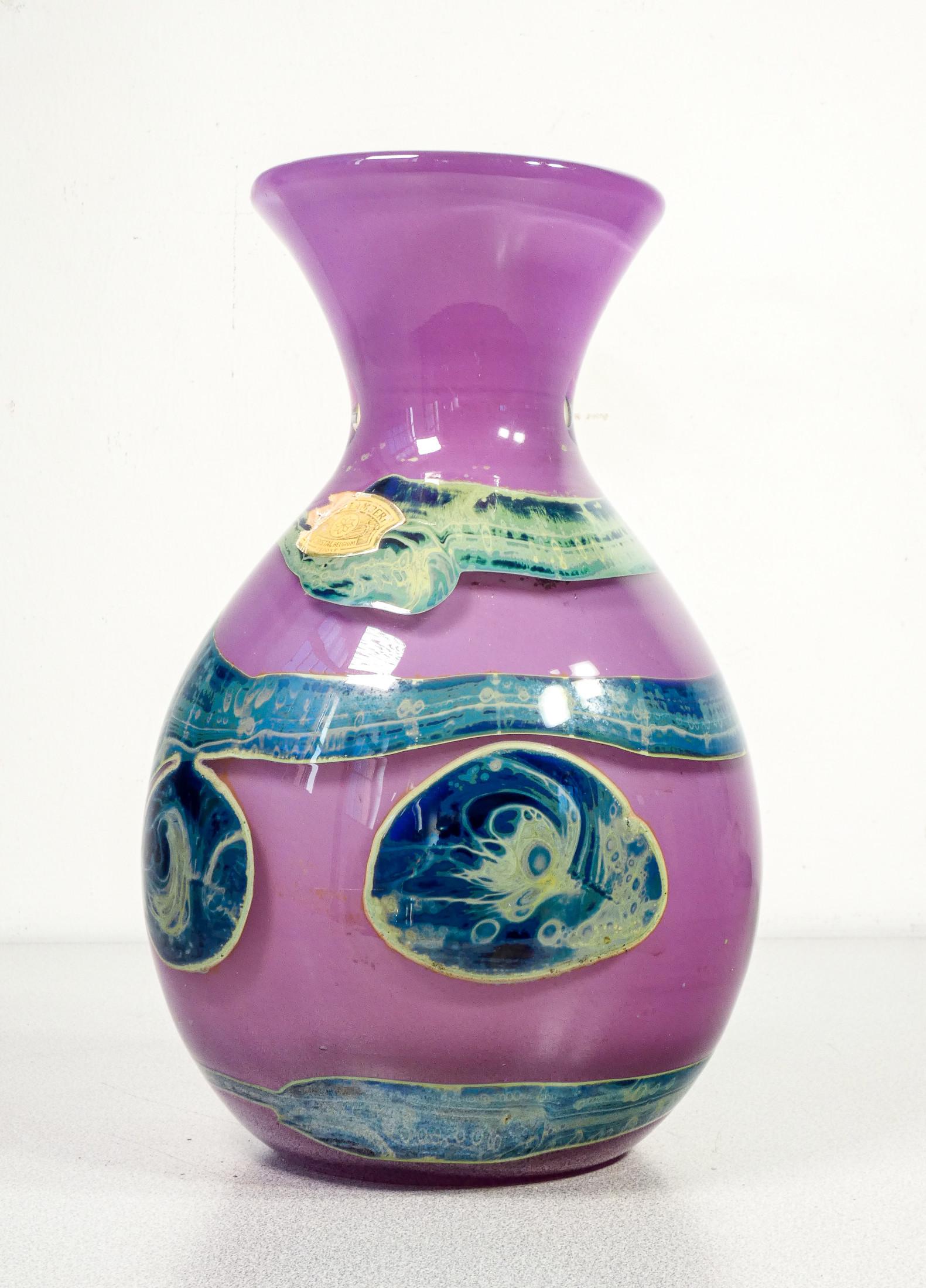 "Eldorado" Vase, Design by Samuel Herman for Val Saint Lambert, Belgium ...