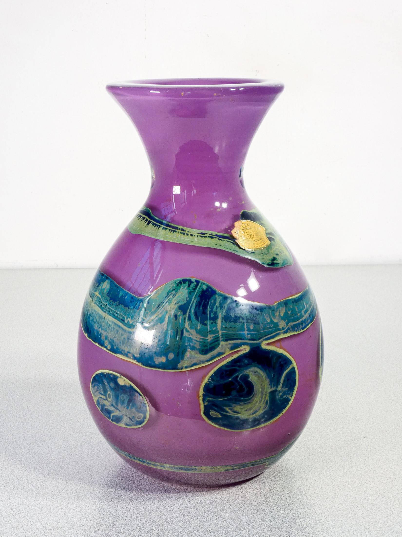 "Eldorado" Vase, Design by Samuel Herman for Val Saint Lambert, Belgium ...