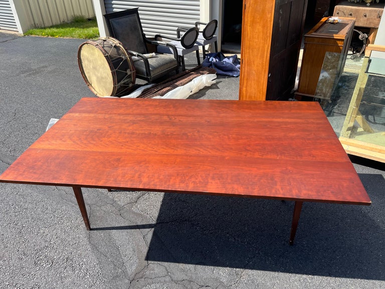 Eldred Wheeler Dropleaf Harvest Table in Cherry For Sale at 1stDibs