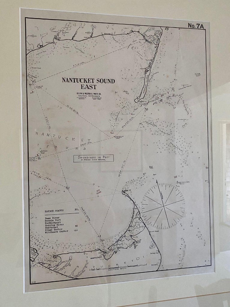 Eldridge Chart of Nantucket Sound – East, circa 1920 For Sale at 1stDibs