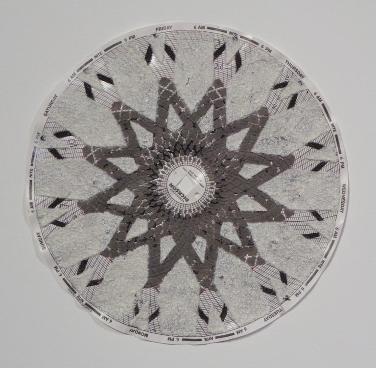 Eleanor White - Graph Mandala Two, cercle à motifs texturés abstraits ...