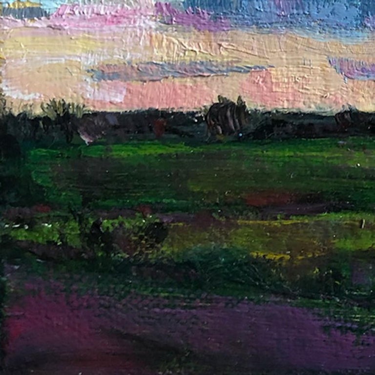 Eleanor Woolley - Eleanor Woolley, Sunset with Violet Sky, Original ...