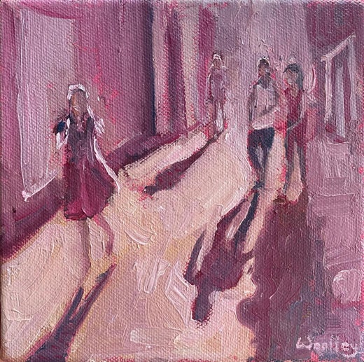 Eleanor Woolley - Spanish Shadows - Original, Contemporary, Cityscape ...