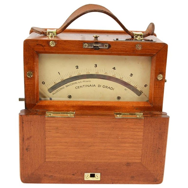 Electric Pyrometer Made by Allocchio Bacchini Milan in the 1930s at 1stDibs