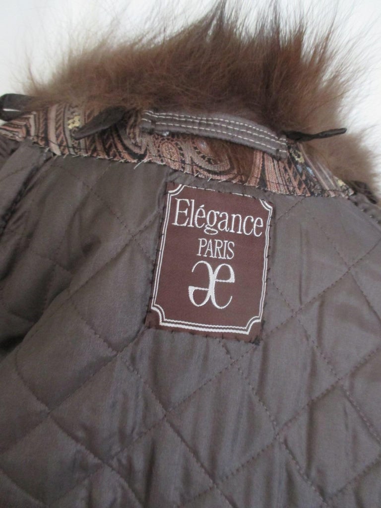 Elegance Paris Opera Coat with Siberian Fox Collar For Sale at 1stDibs