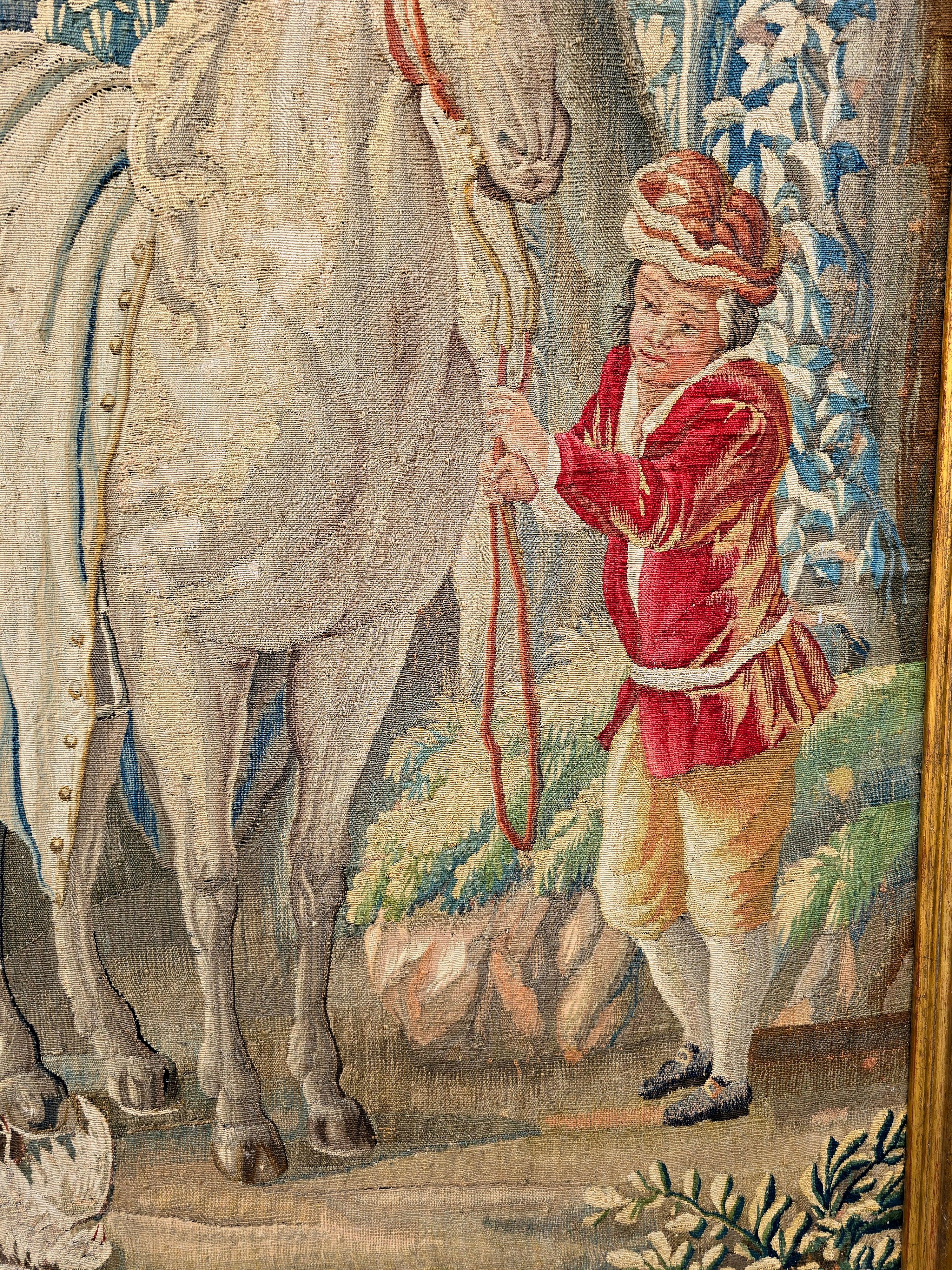 Elegant 17th Century Aubusson Tapestry with Hunting Scene For Sale at ...