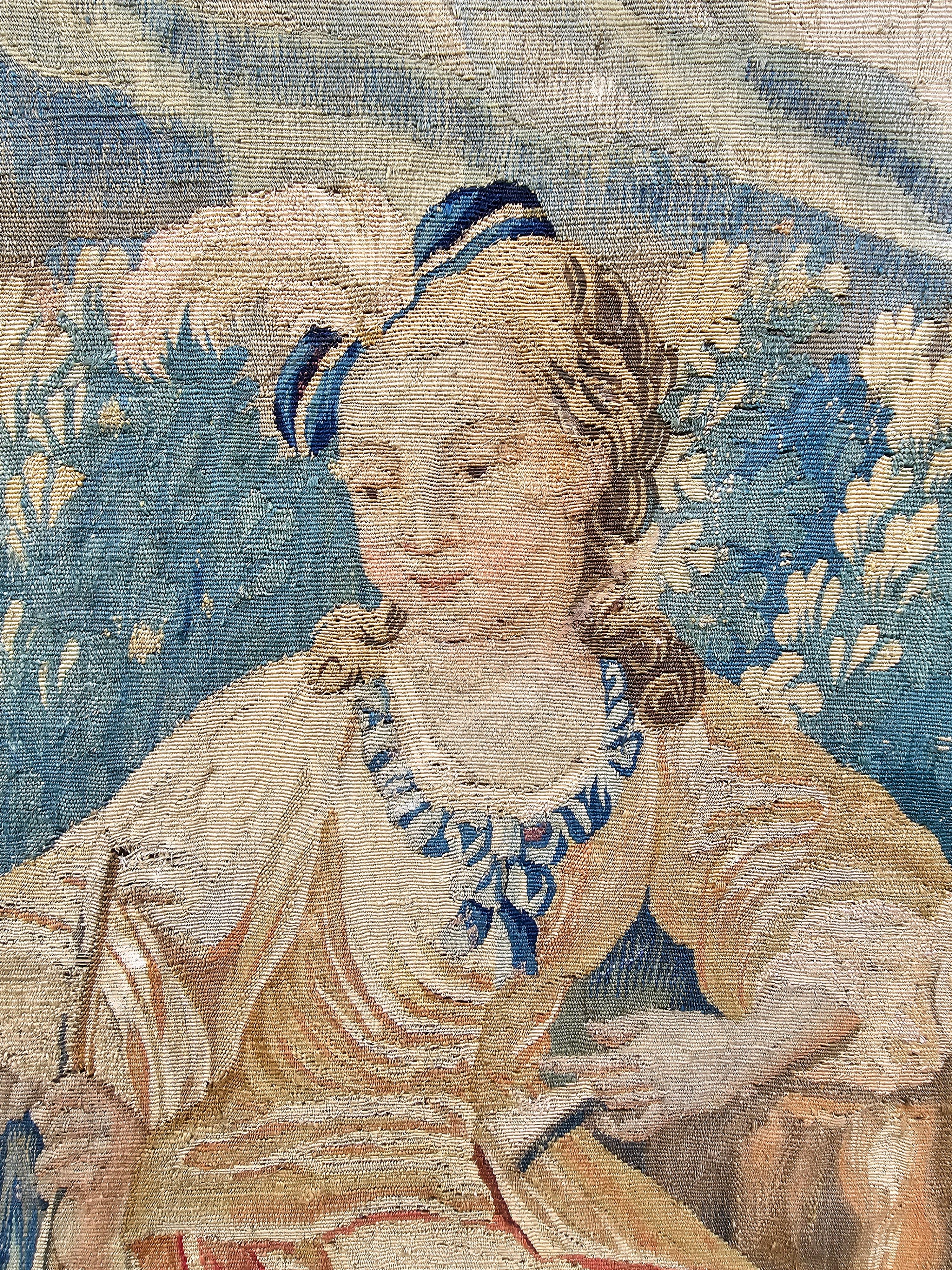 Elegant 17th Century Aubusson Tapestry with Hunting Scene For Sale at ...