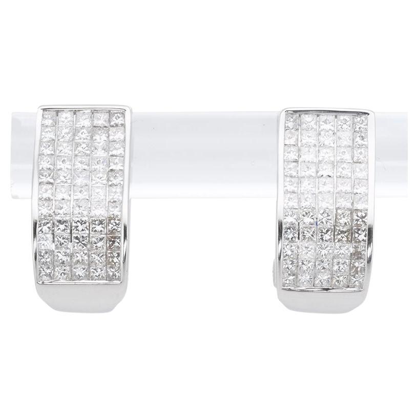 2.20 Carat Natural Diamond 18 Karat Rose Gold Earrings For Sale at 1stDibs