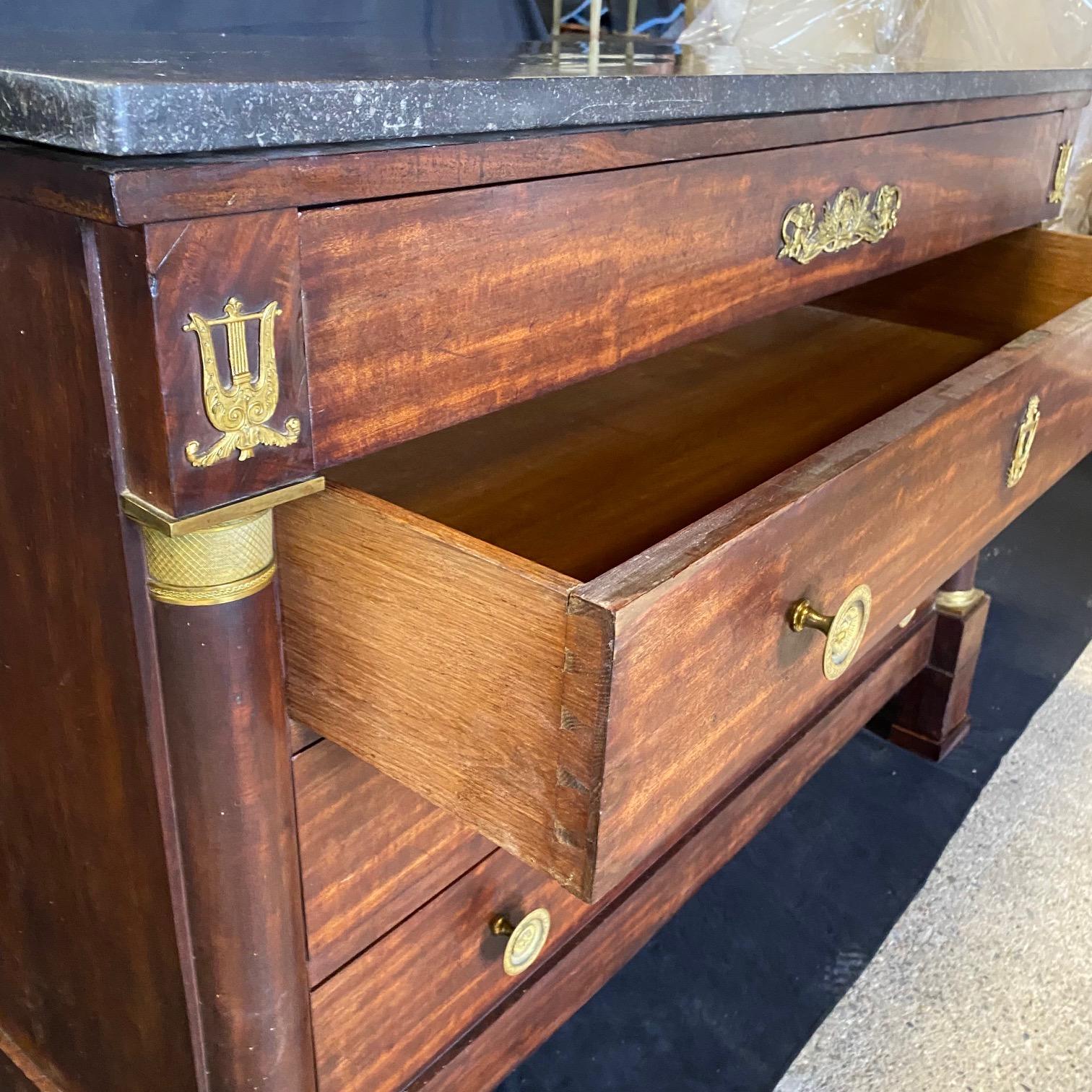 Elegant 19th Century French Empire Napoleon III Commode at 1stDibs