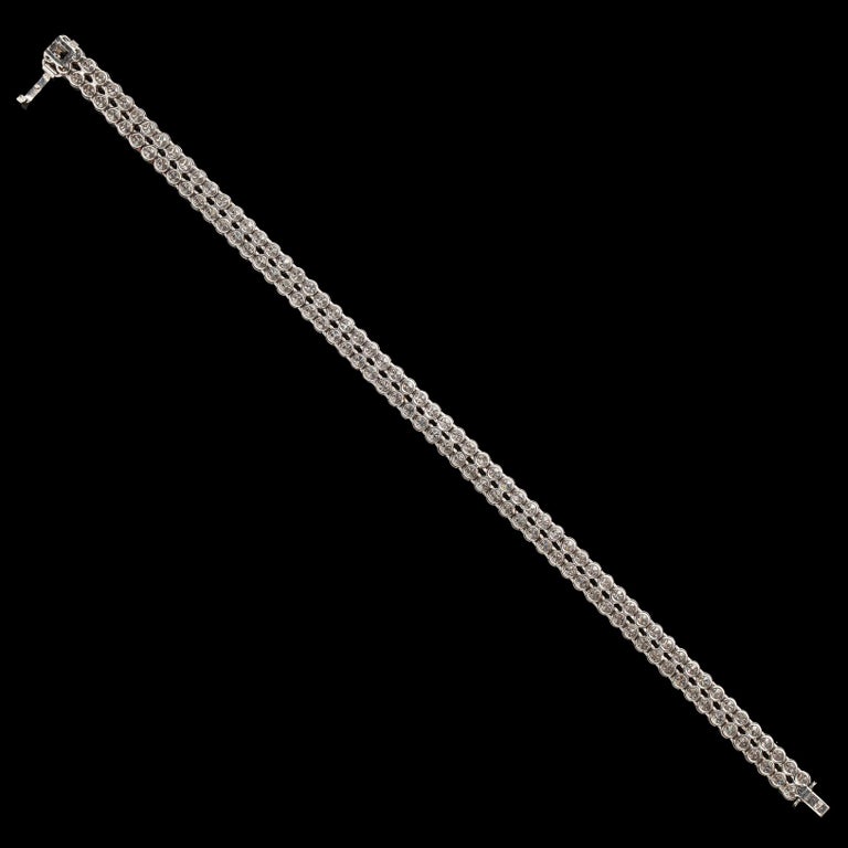 Elegant 6.70-Ctw Diamond Line Bracelet For Sale at 1stDibs