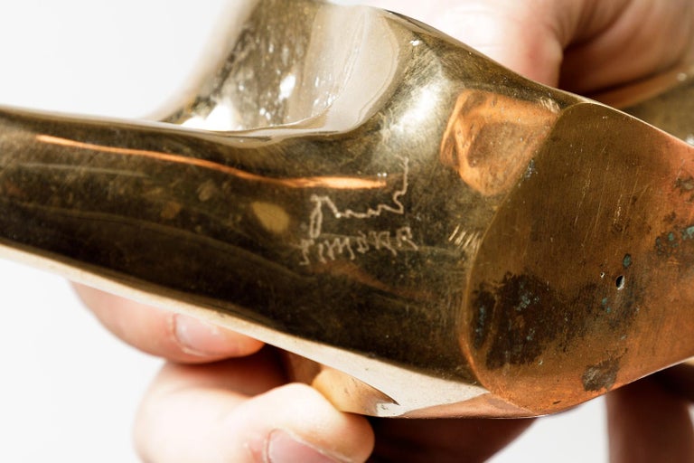 Elegant Abstract Gilt Bronze by Tim Orr, circa 1970 For Sale at 1stDibs